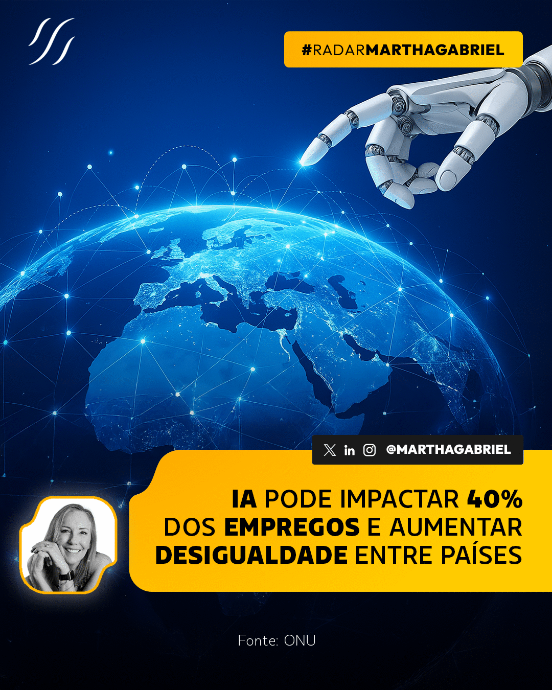 IA pode impactar 40% dos empregos e aumentar desigualdade entre países